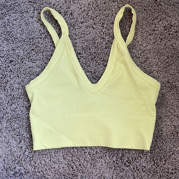 Nikibiki | Tops | Nikibiki Yellow Ribbed Crop Top | Poshmark